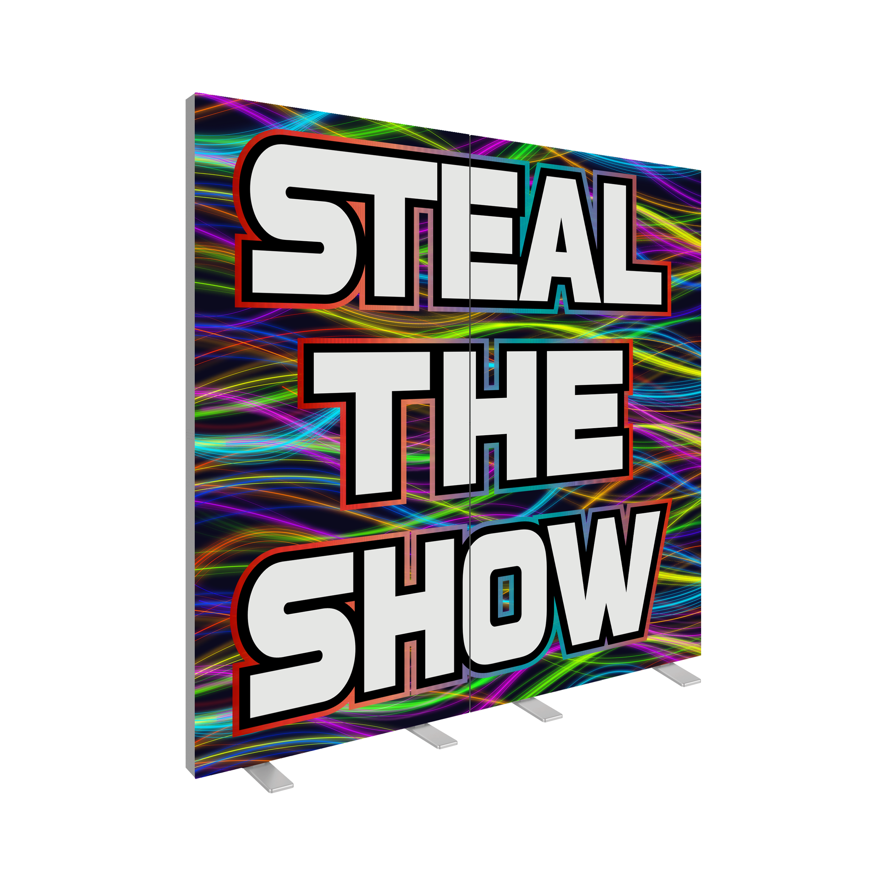 XtraLit™ Double Modular Light Box | 6.5ft Magnetic Backlit Wall – STX PROMO